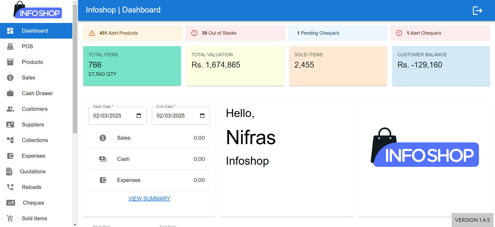 InfoShop: An Open-Source POS System! built on Laravel + React JS - Infomax
